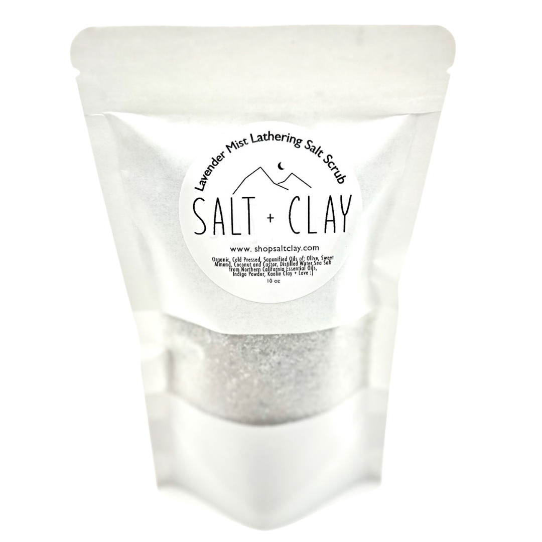 12oz Lathering Salt Scrub ~ Salt + Clay – Salt + Clay Collective